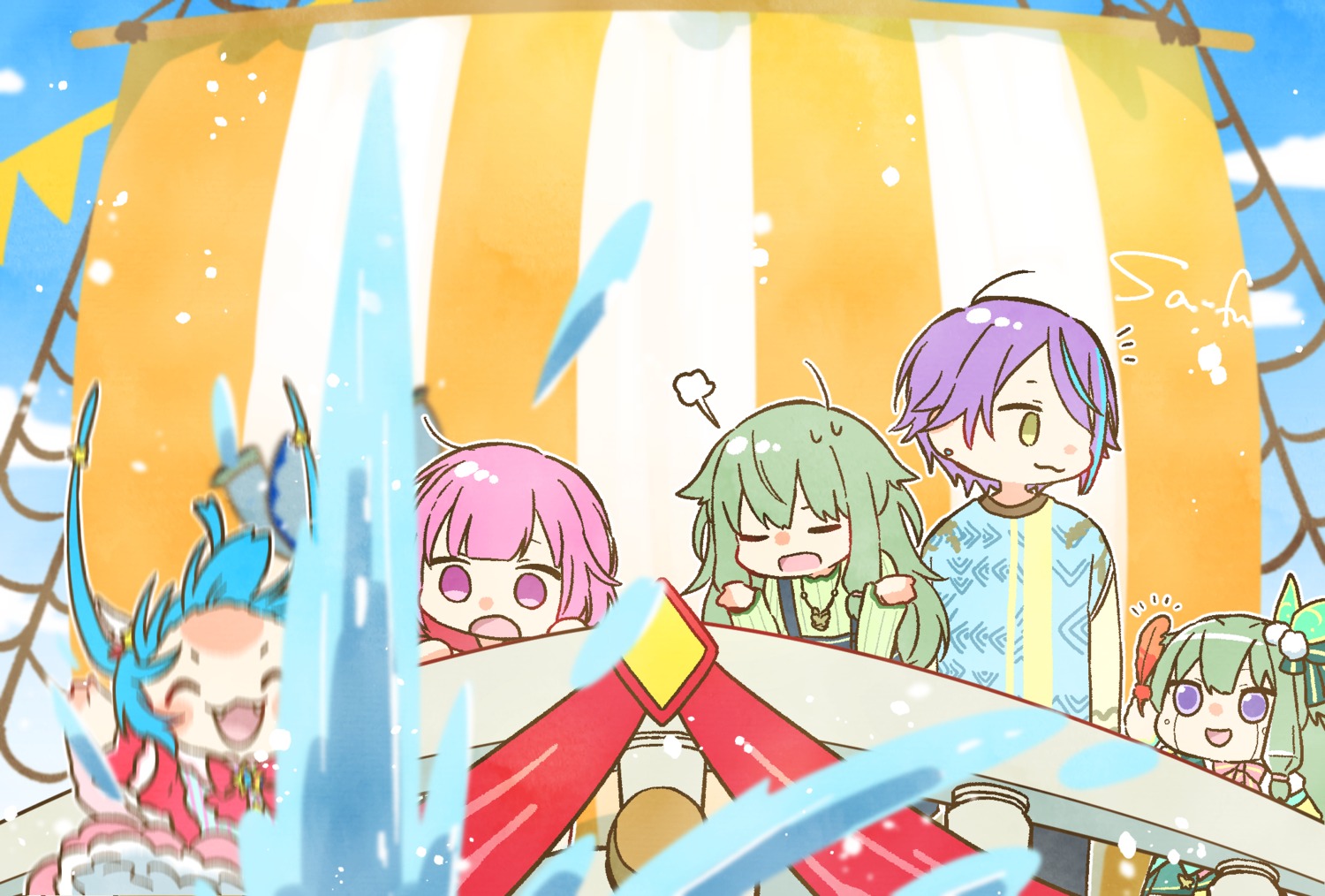 sa-fu project sekai vocaloid hatsune miku kaito kamishiro rui kusanagi nene nene-robo ootori emu ...